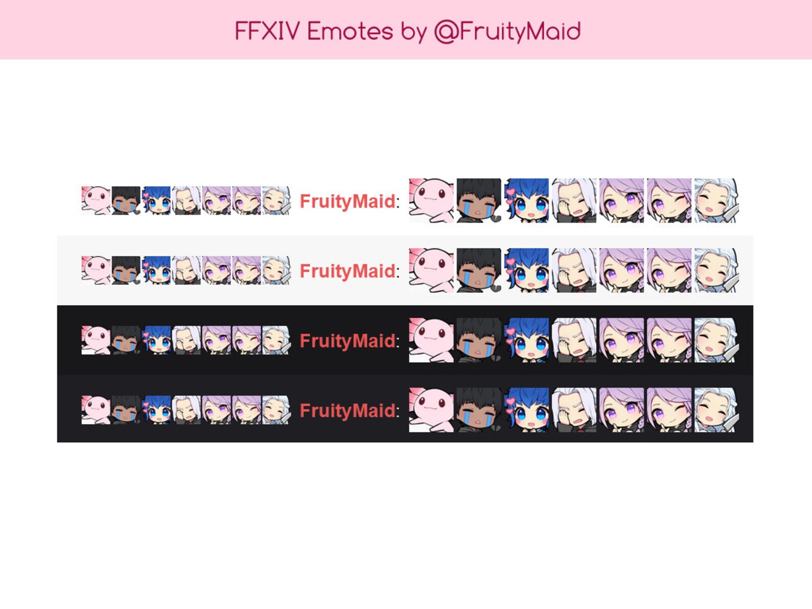 FFXIV Emote Set 3 Ancients Animated Emotes - Etsy
