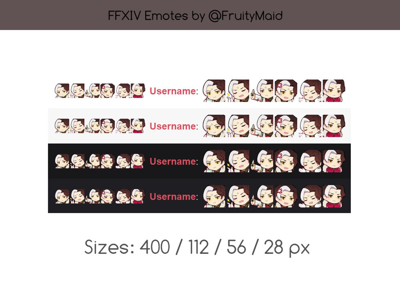 FFXIV Emote Set 8 | Emet-selch - Etsy