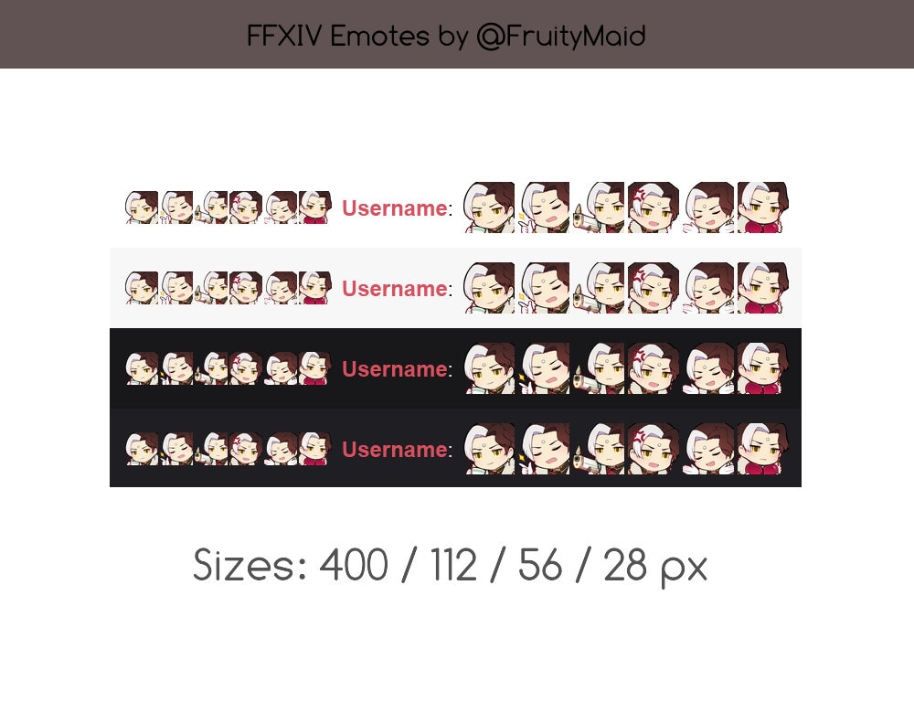 FFXIV Emote Set 8 | Emet-selch - Etsy