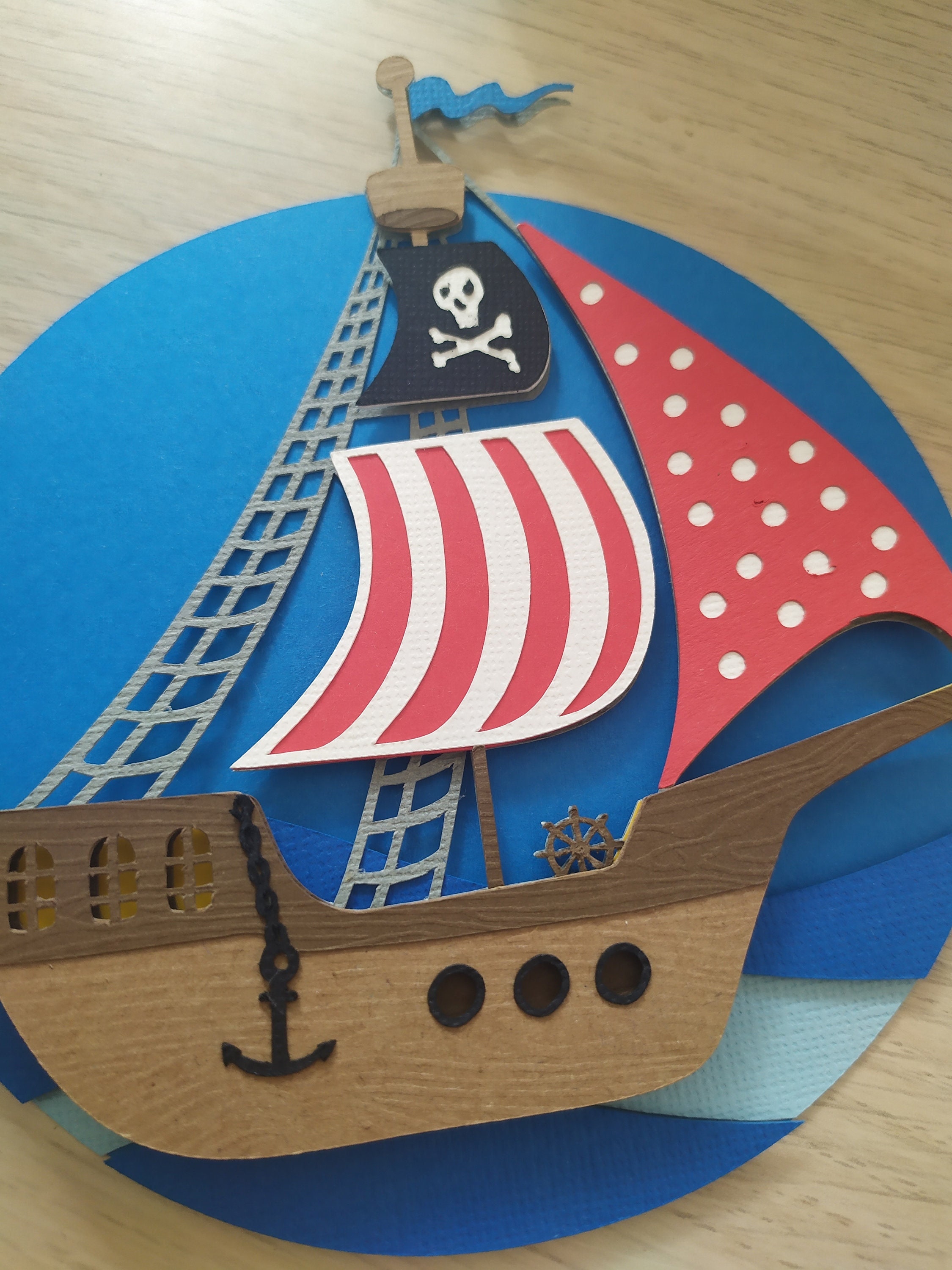 Topper Cake Barco Pirata - Etsy España