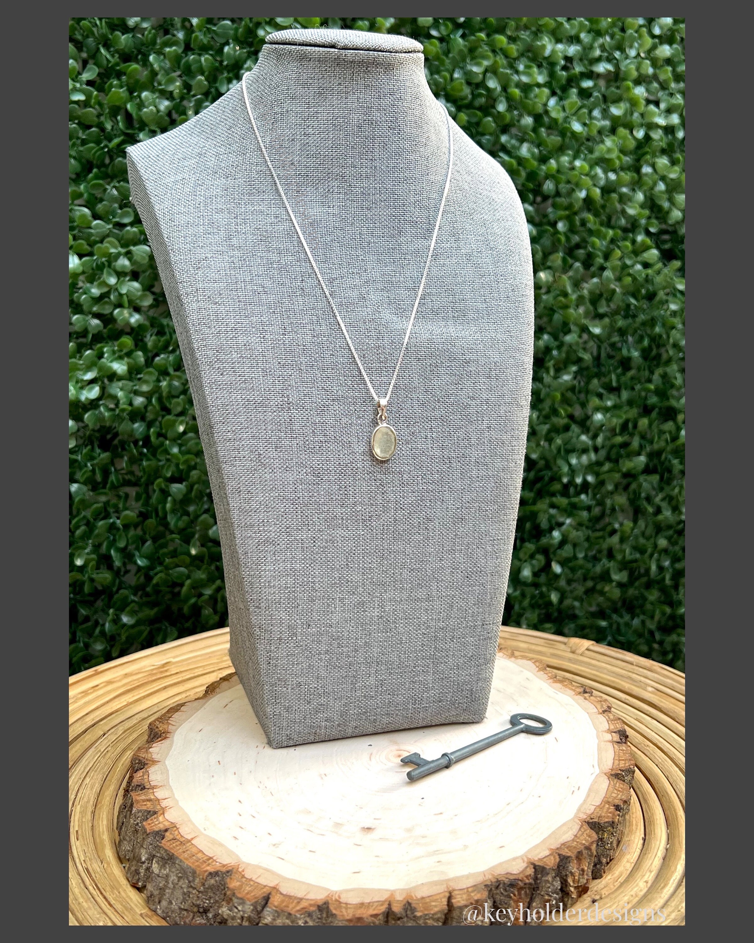Authenticated Libyan Desert Glass Pendant Necklace, Handmade 925 ...