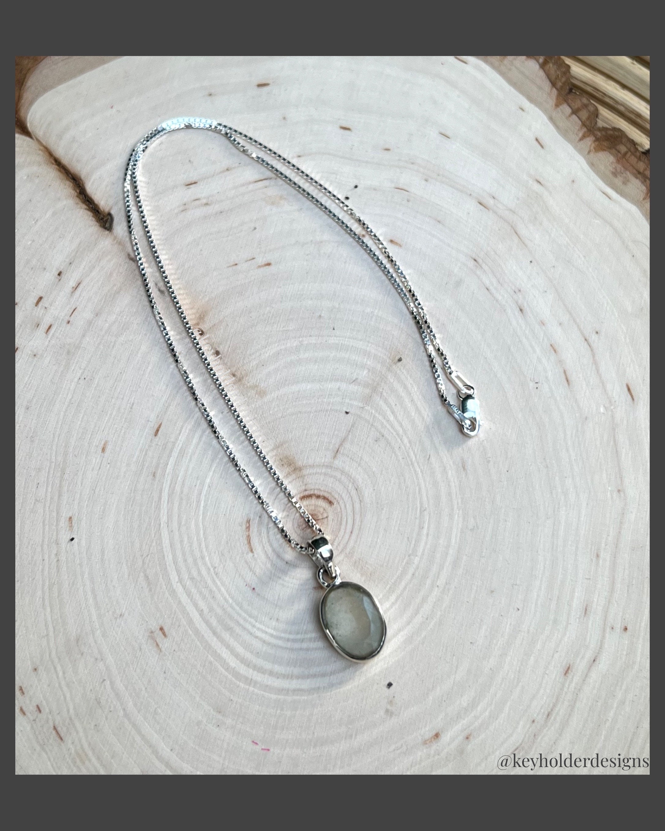 Authenticated Libyan Desert Glass Pendant Necklace, Handmade 925 ...