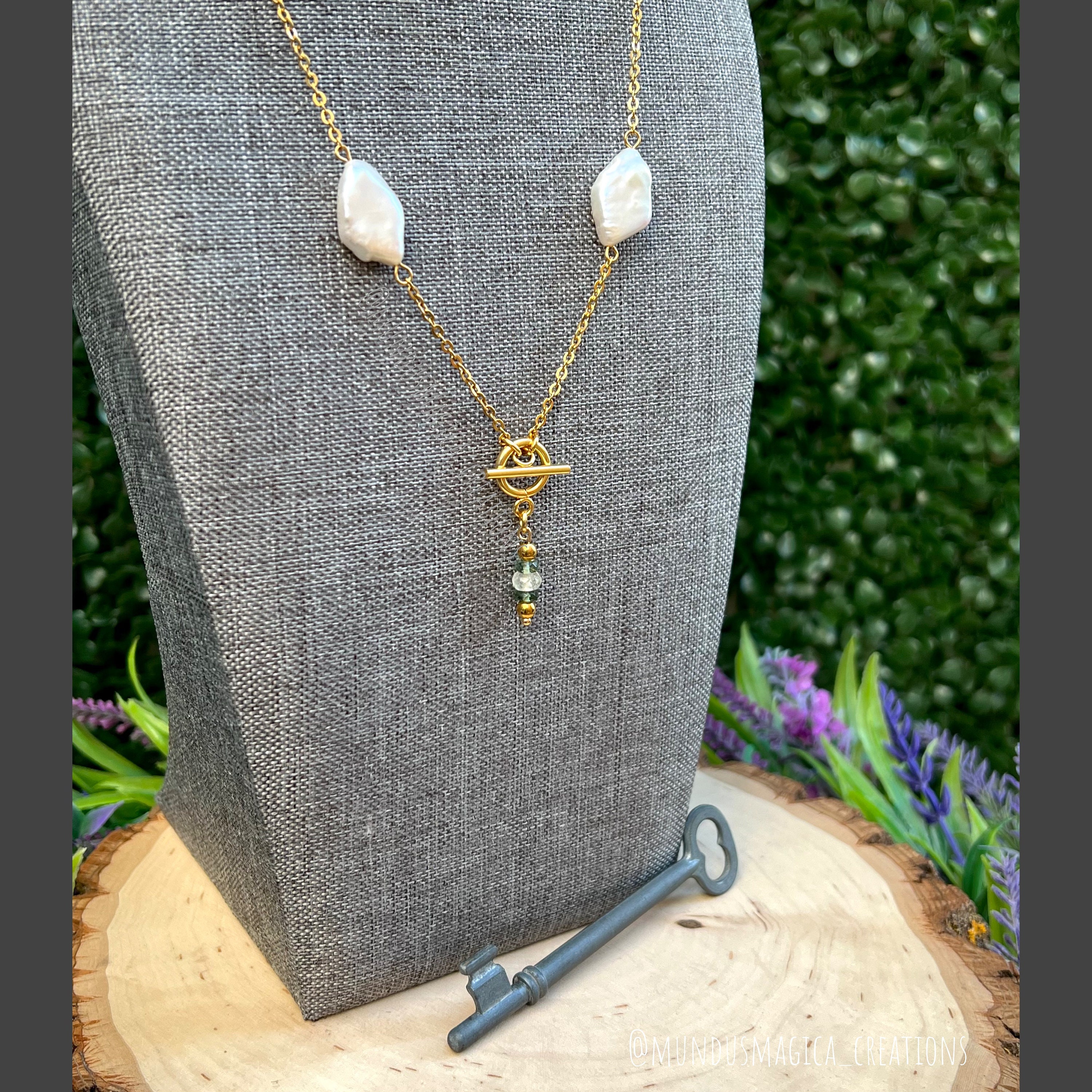 Real Moldavite & Libyan Desert Glass Necklace, Handmade Moldavite ...