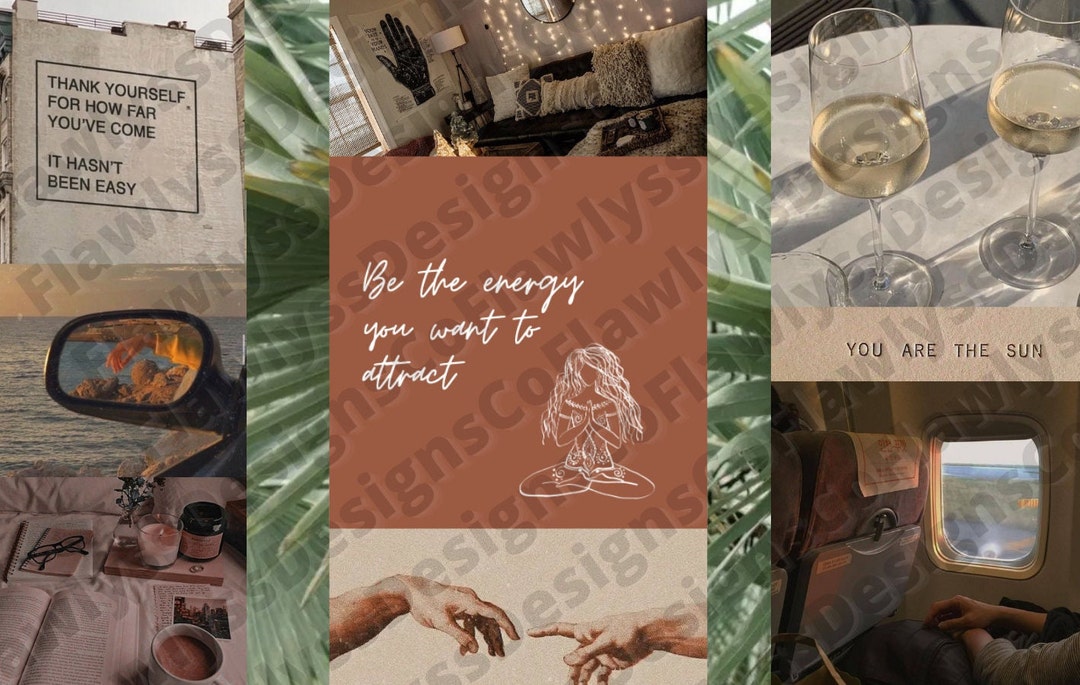 Aesthetic MacBook Collage Wallpaper - Etsy