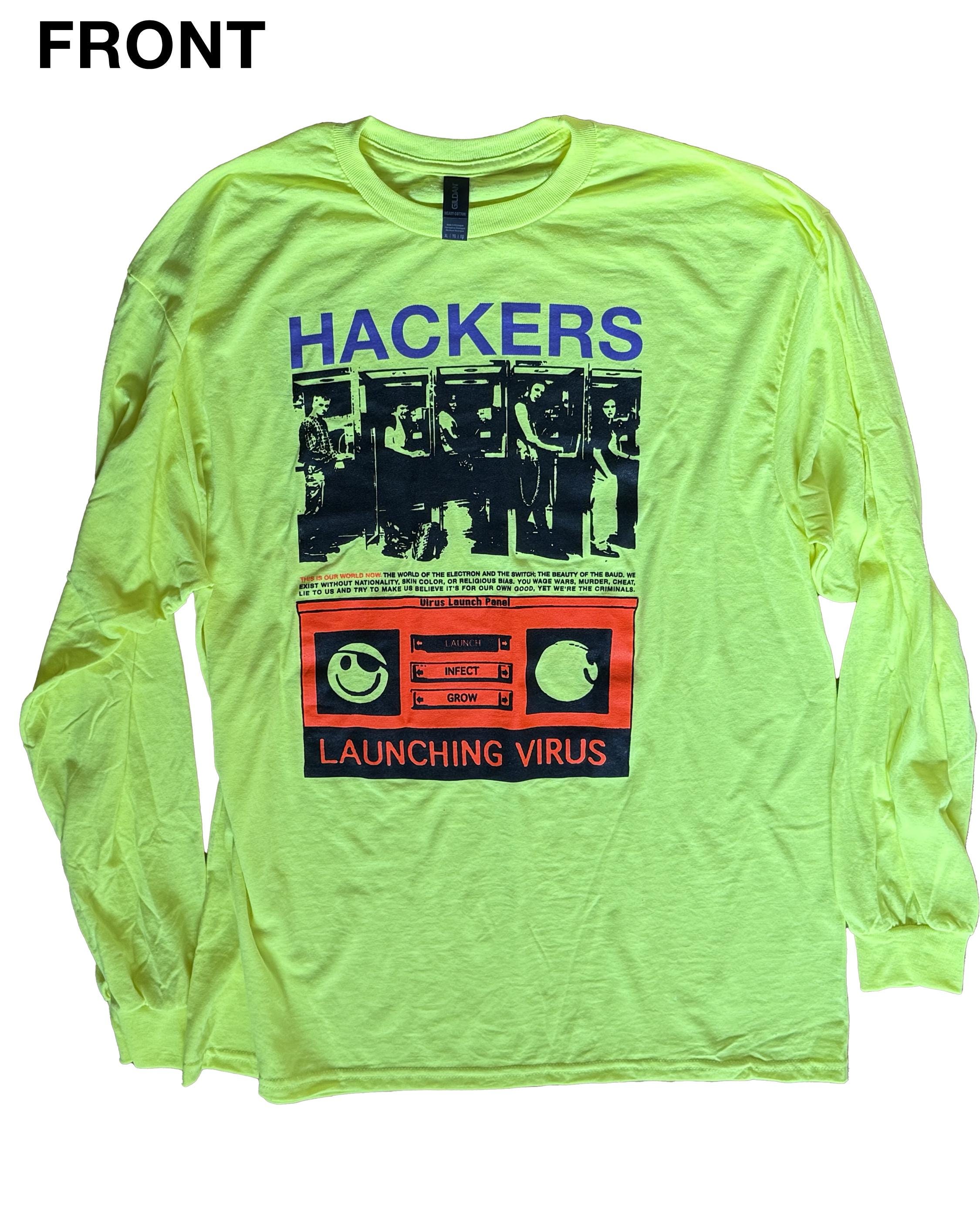 Hackers the Movie Shirt - Long Sleeve and T-shirt, Hand Printed - Etsy