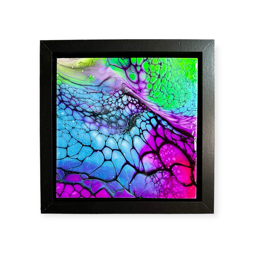 Gloria - Fluid Art Abstract 8x8 - Etsy