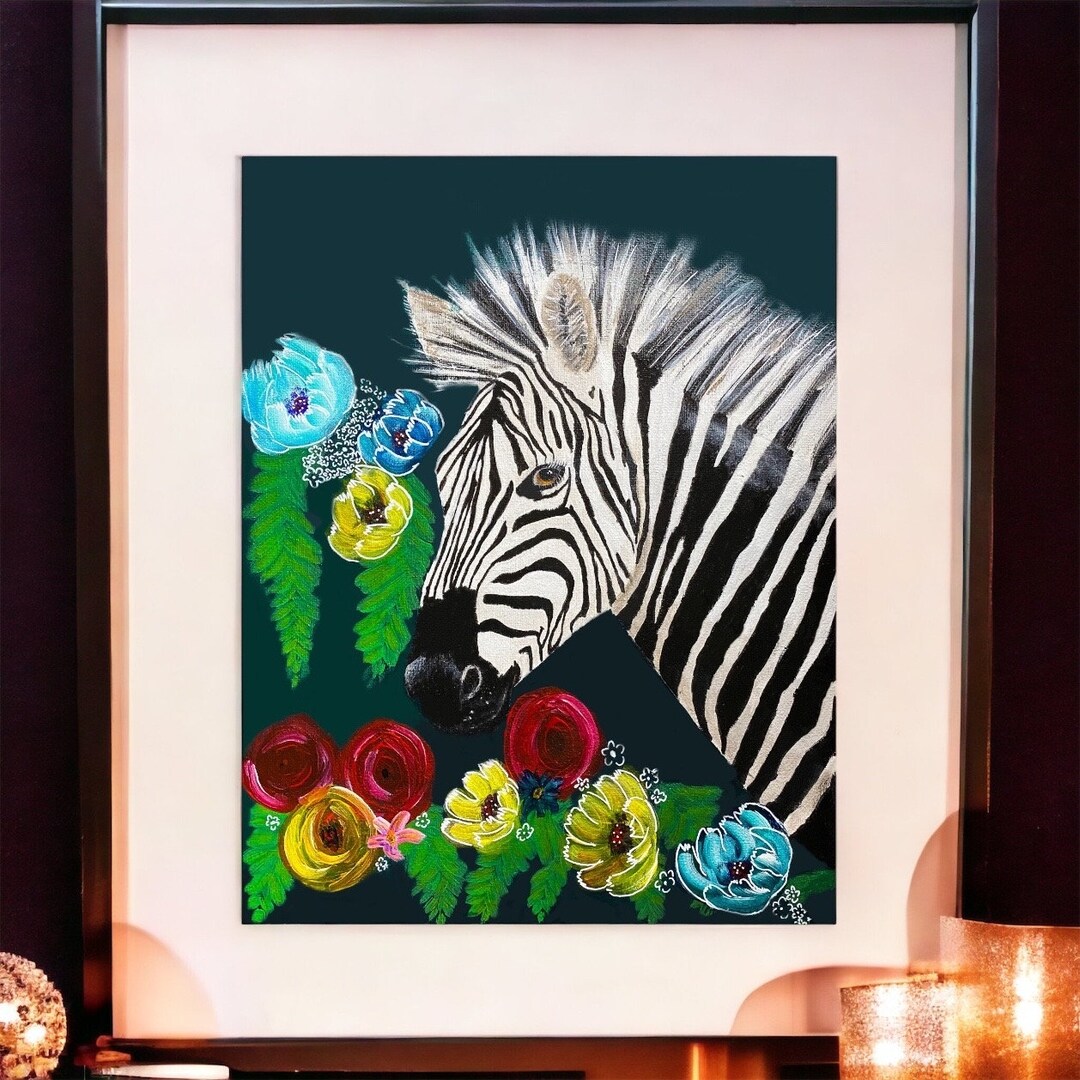Zebra Strong Heds Awareness Zebra Print - Etsy