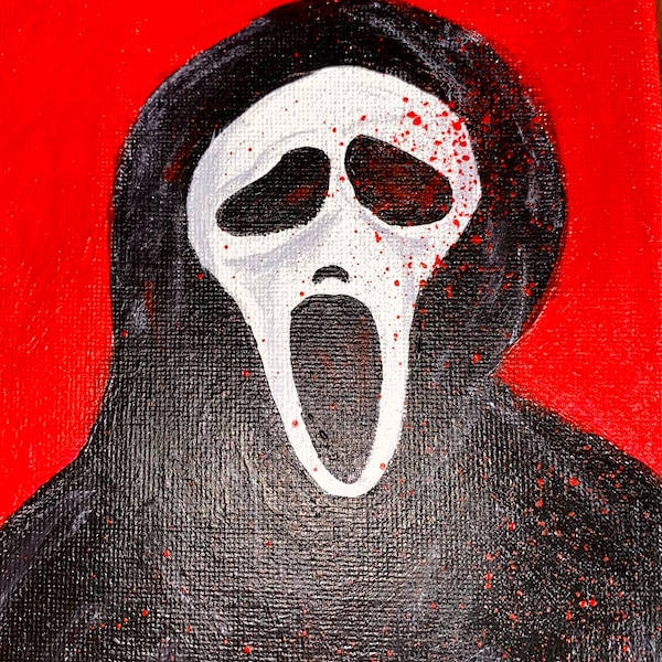 Ghostface Canvas Painting - Etsy
