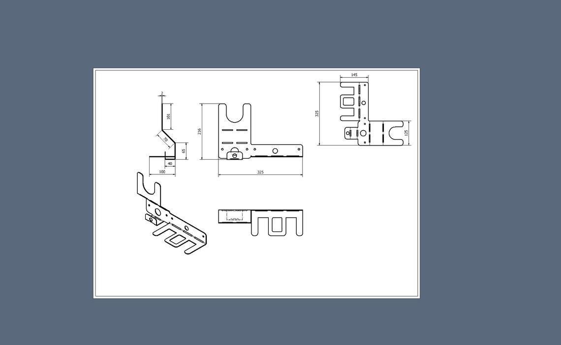 Angle Grinder and Drill Tool Holder DXF File for Plasma, Laser Shop ...