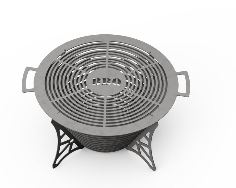 Ring Fire Pit Collapsible Grill Bbq DXF Files for Plasma - Etsy