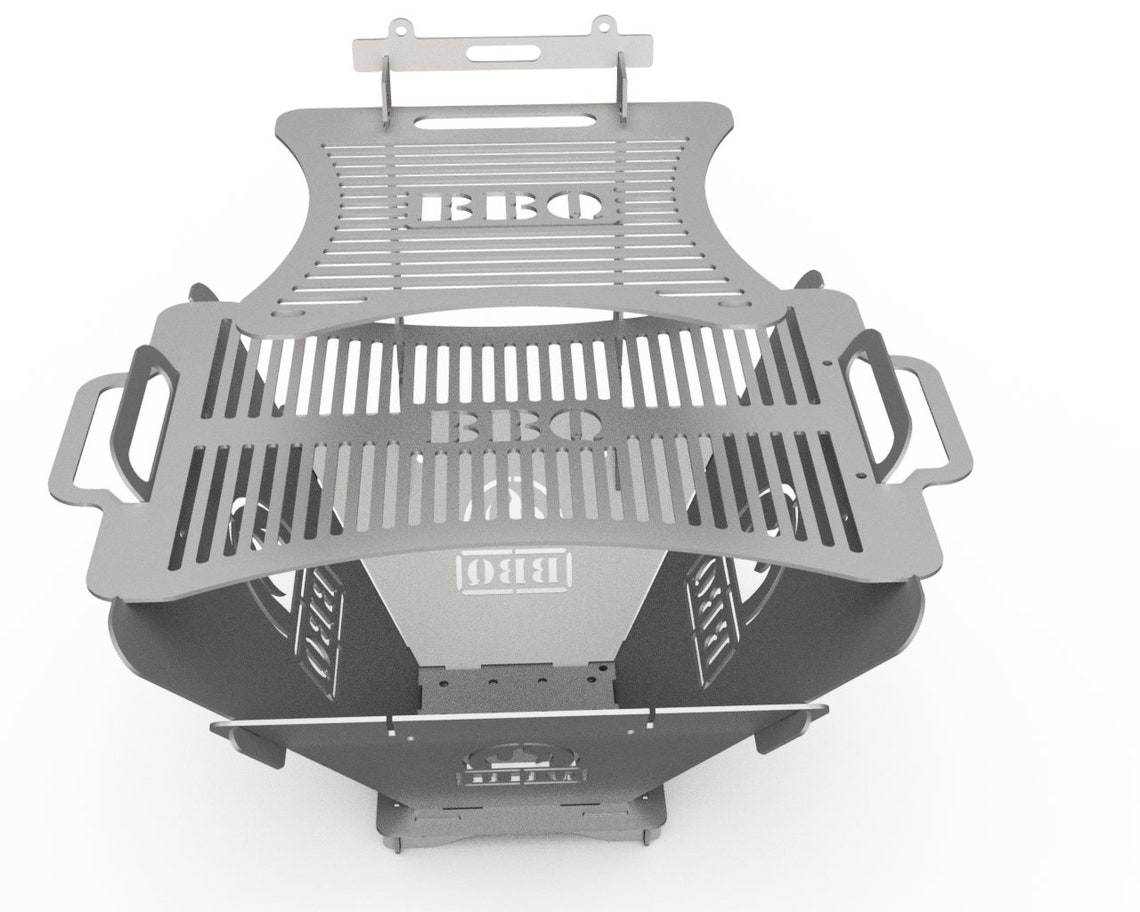 Collapsible Firepit Grill Bbq DXF Files for Plasma Laser - Etsy