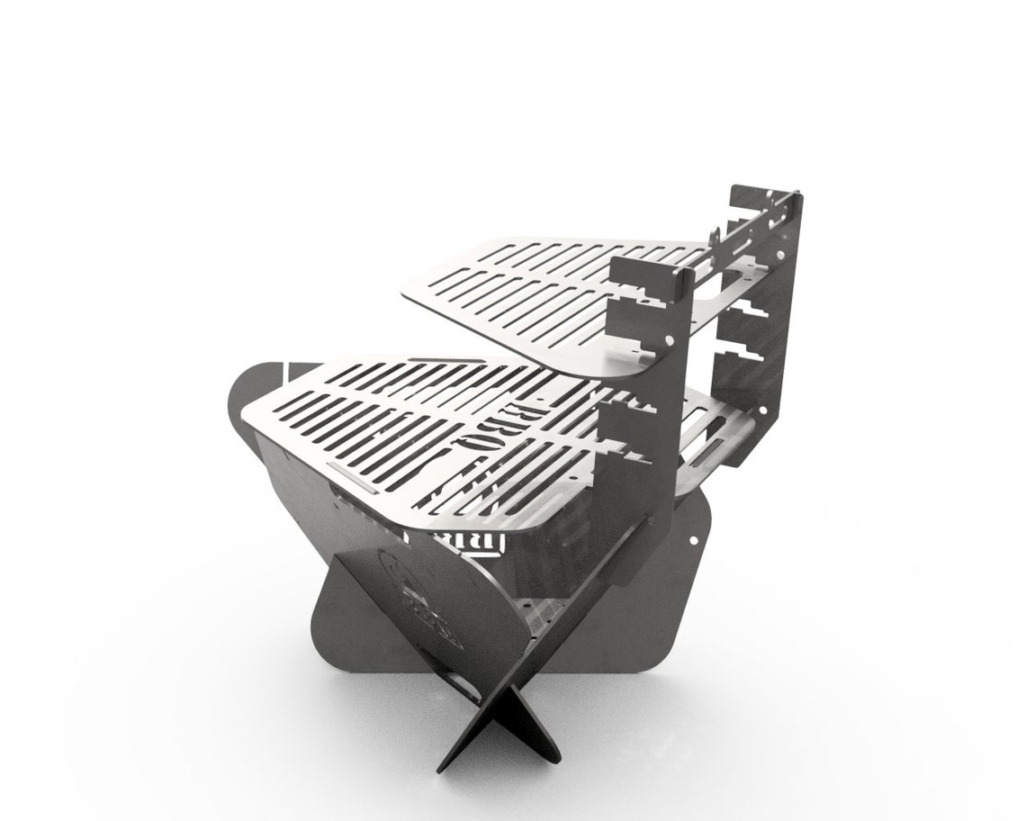 Collapsible Firepit Triangle, Grill, Bbq, DXF Files for Plasma, Laser ...