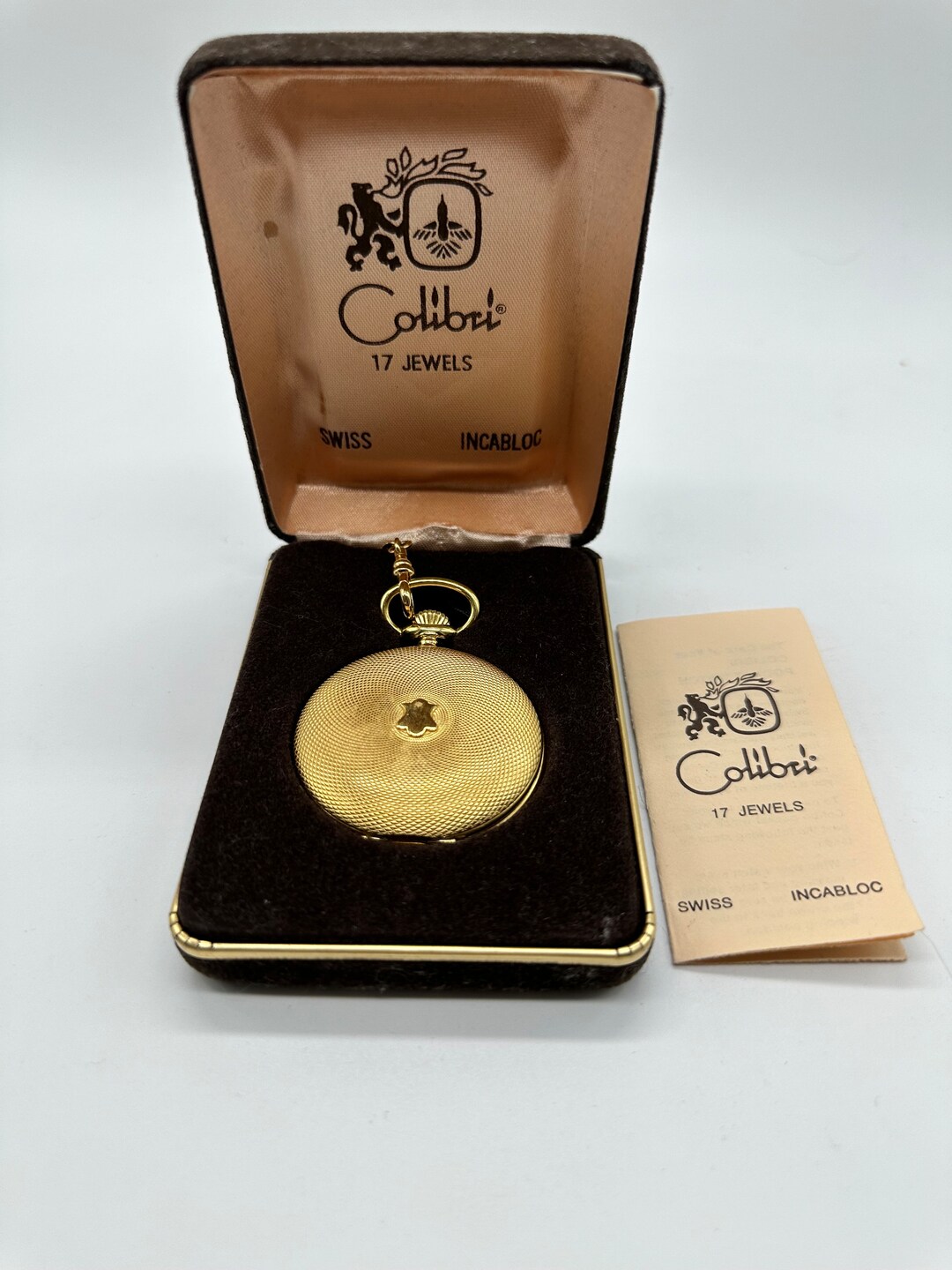 Vintage Colibri Swiss Pocket Watch - Etsy