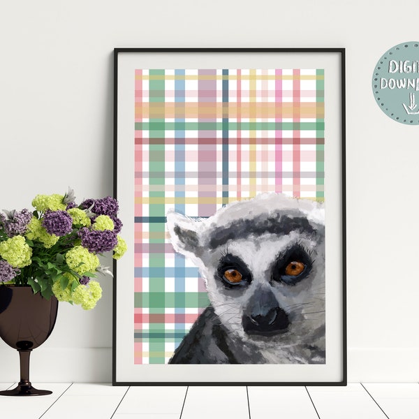 Lemur Printable - Etsy