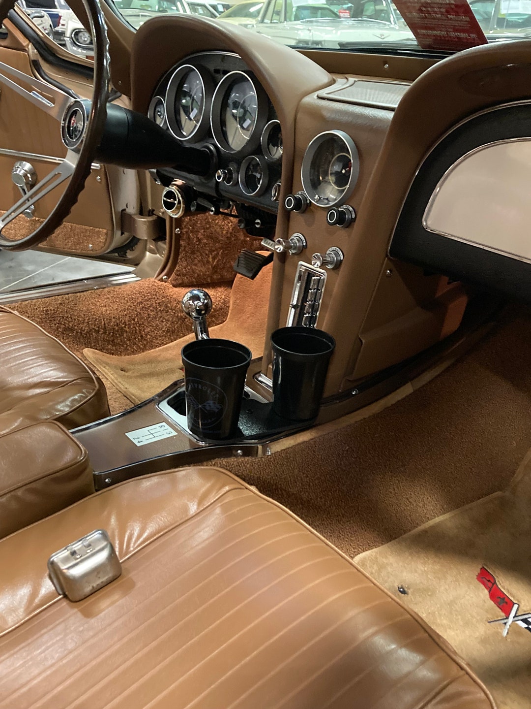 Cup Holders for C1, C2, and C3 Classic Corvettes. A Great 'one of a ...