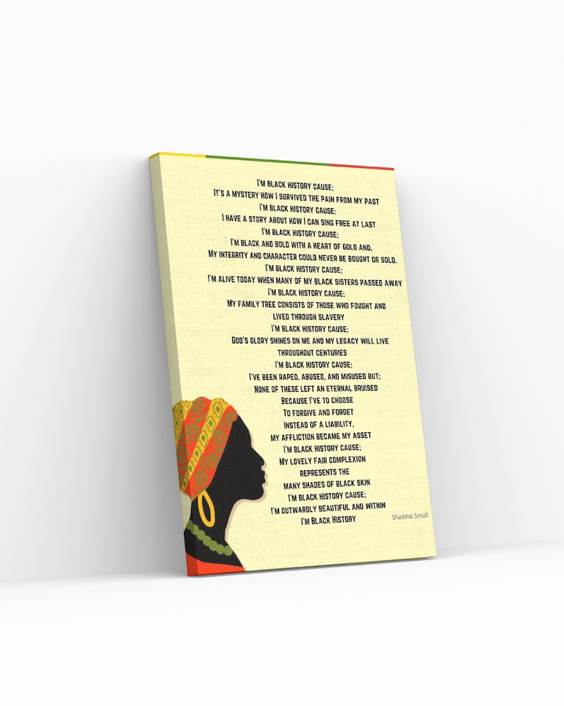 I Am Black History-poem - Etsy