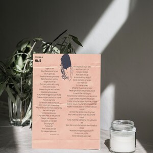Texture of Hair-original Poetry Instant Download - Etsy