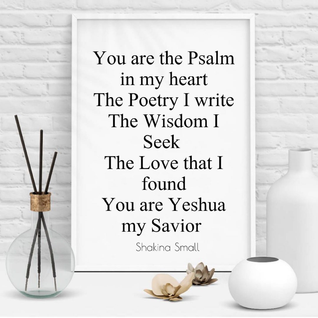 Yeshua My Savior-short Poem - Etsy