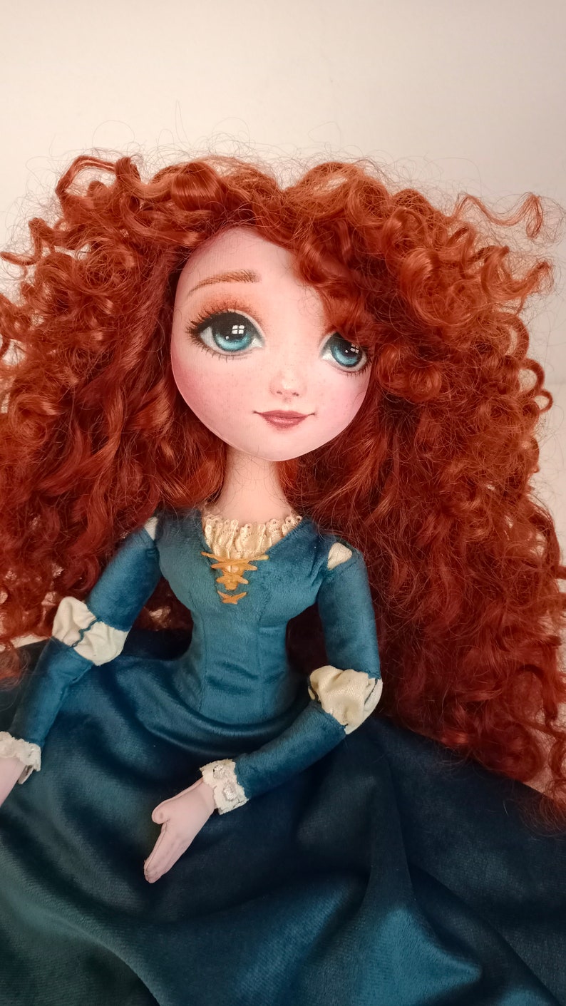 Drawing &painting Merida's Face Doll ,VIDEO Tutorial+ PDF Digital ...