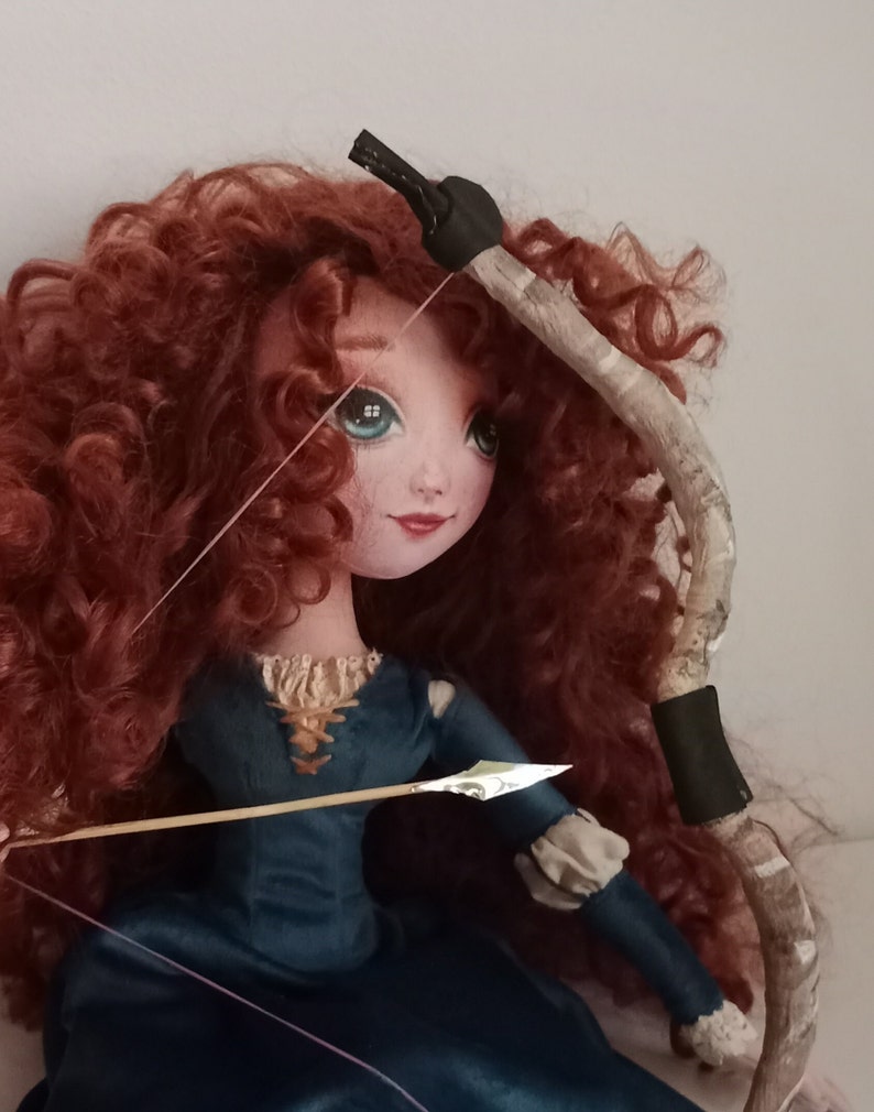 Drawing &painting Merida's Face Doll VIDEO Tutorial PDF - Etsy