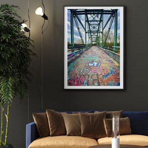 Photo Print of Beautiful Graffiti on an Abandoned Bridge. - Etsy