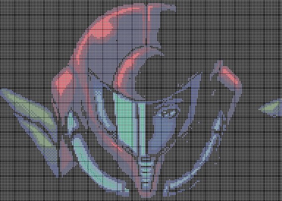 Super Metroid Opening Scene Cross Stitch Pattern | Etsy