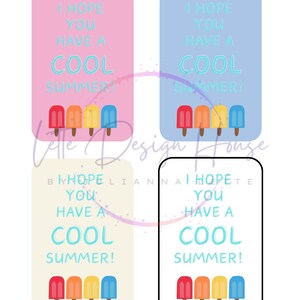 Printable End of School Year Tags | Printable Summer Tags | Student ...