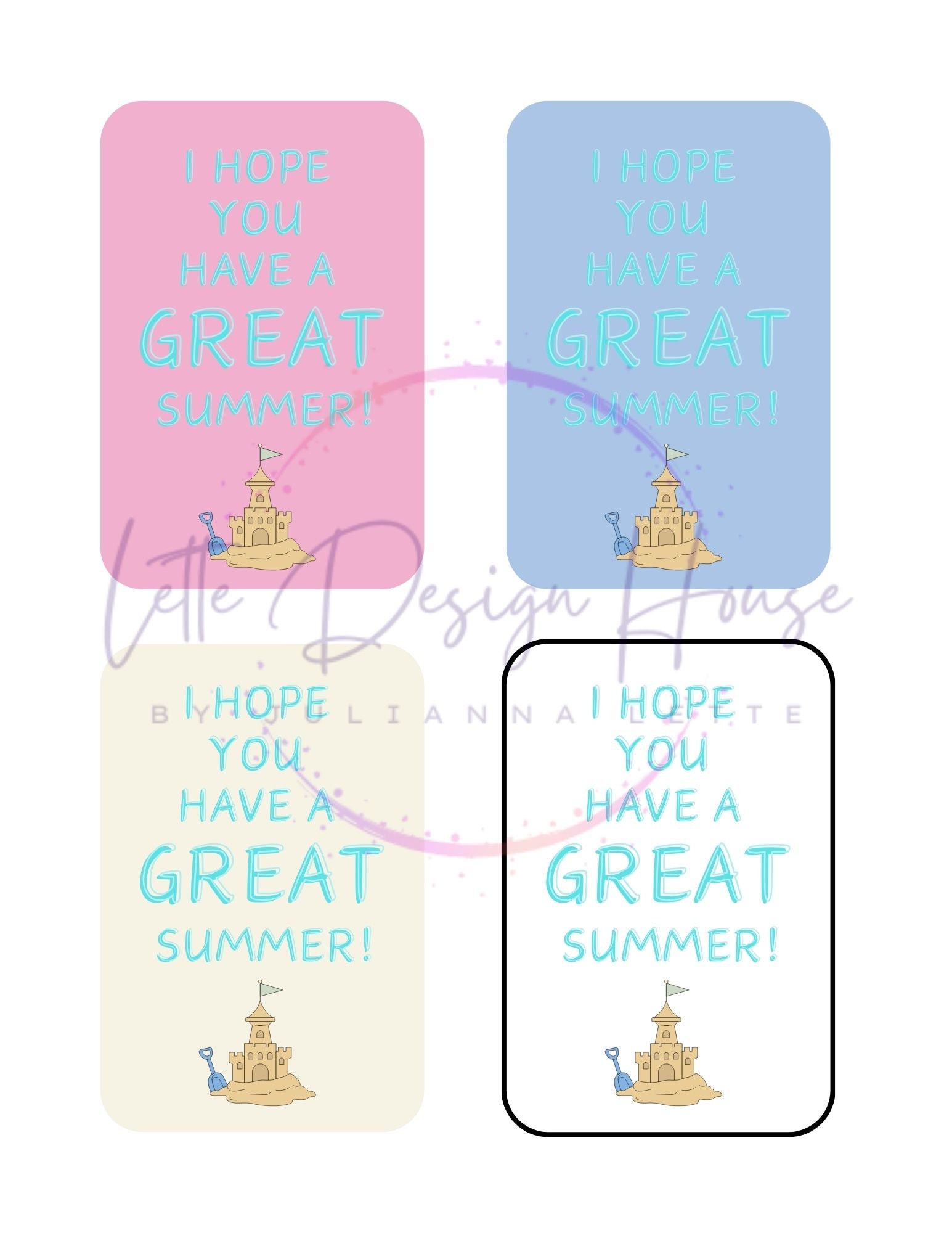 Printable End of School Year Tags | Printable Summer Tags | Student ...
