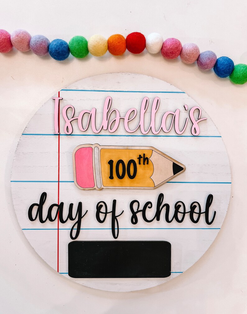 Interchangeable | Back to School Sign | 1st Day 100th Day Last Day of ...