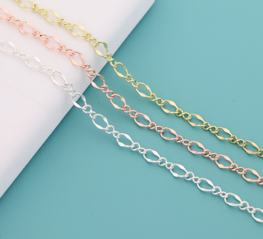 Purchase High-quality 4mm Silver Filled Flat Chains for Jewelry ...