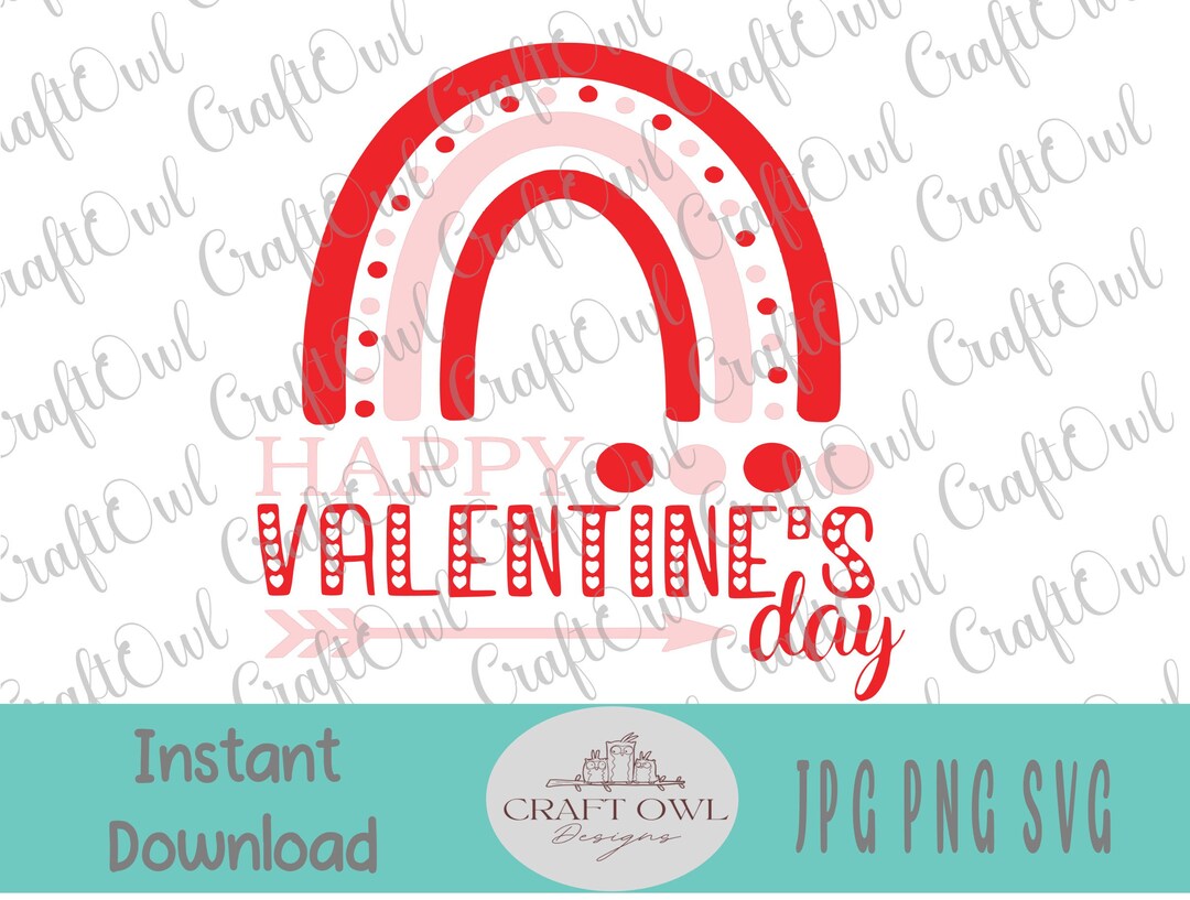 Valentines Boho, Rainbow, Svg Cut File, Be Mine Svg, Valentines Rainbow ...