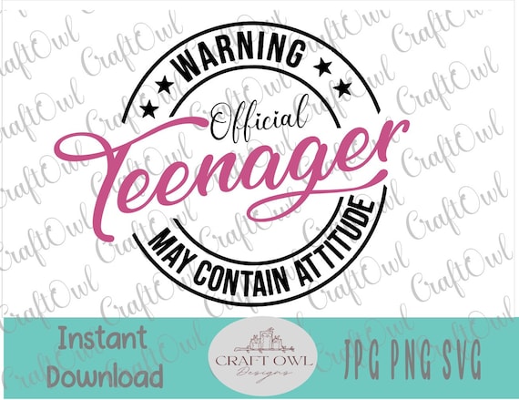 Official Teenager 13th Birthday Girl Warning Official - Etsy