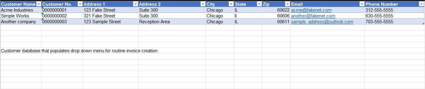 Customizable Invoice Maker, Archiver, Customer Record, and Invoice ...