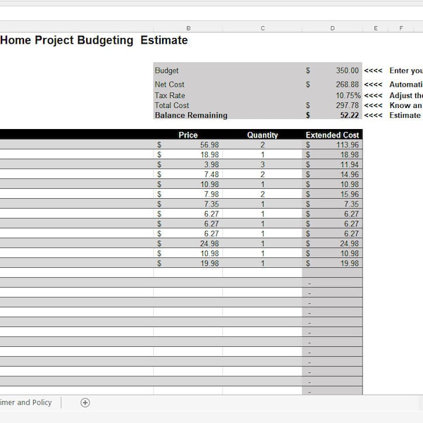 Simple Project Plan Template Excel - Etsy