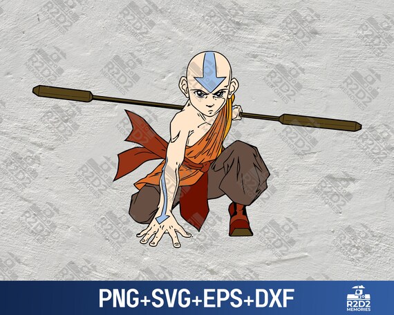 Aang Svg Avatar the Last Airbender Svg ATLA Svg Color | Etsy
