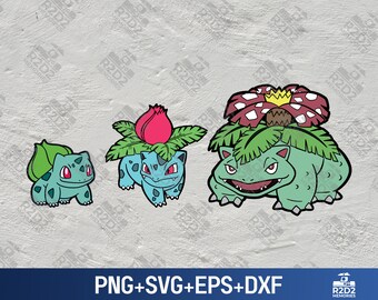 Cute Bulbasaur SVG Cricut Ready! Drawing & Illustration Digital Art ...