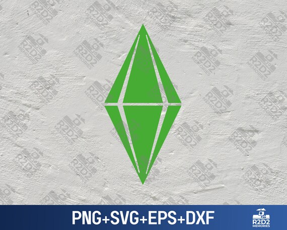 The Sims svg Plumbob Sims Symbol Logo Silhouette Cut SVG | Etsy Schweiz