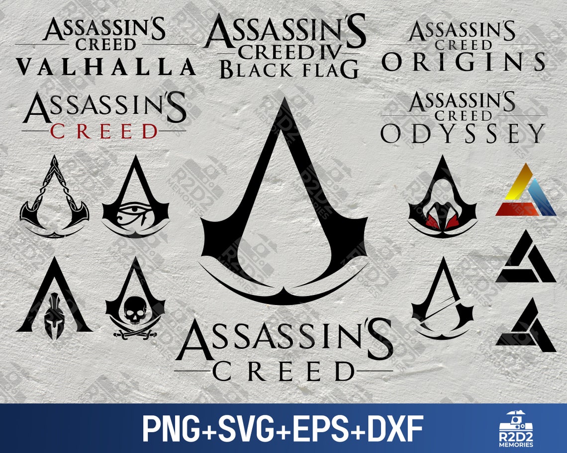 15 Assassin's Creed Svg Bundle Logo Svg AC Valhalla - Etsy Singapore