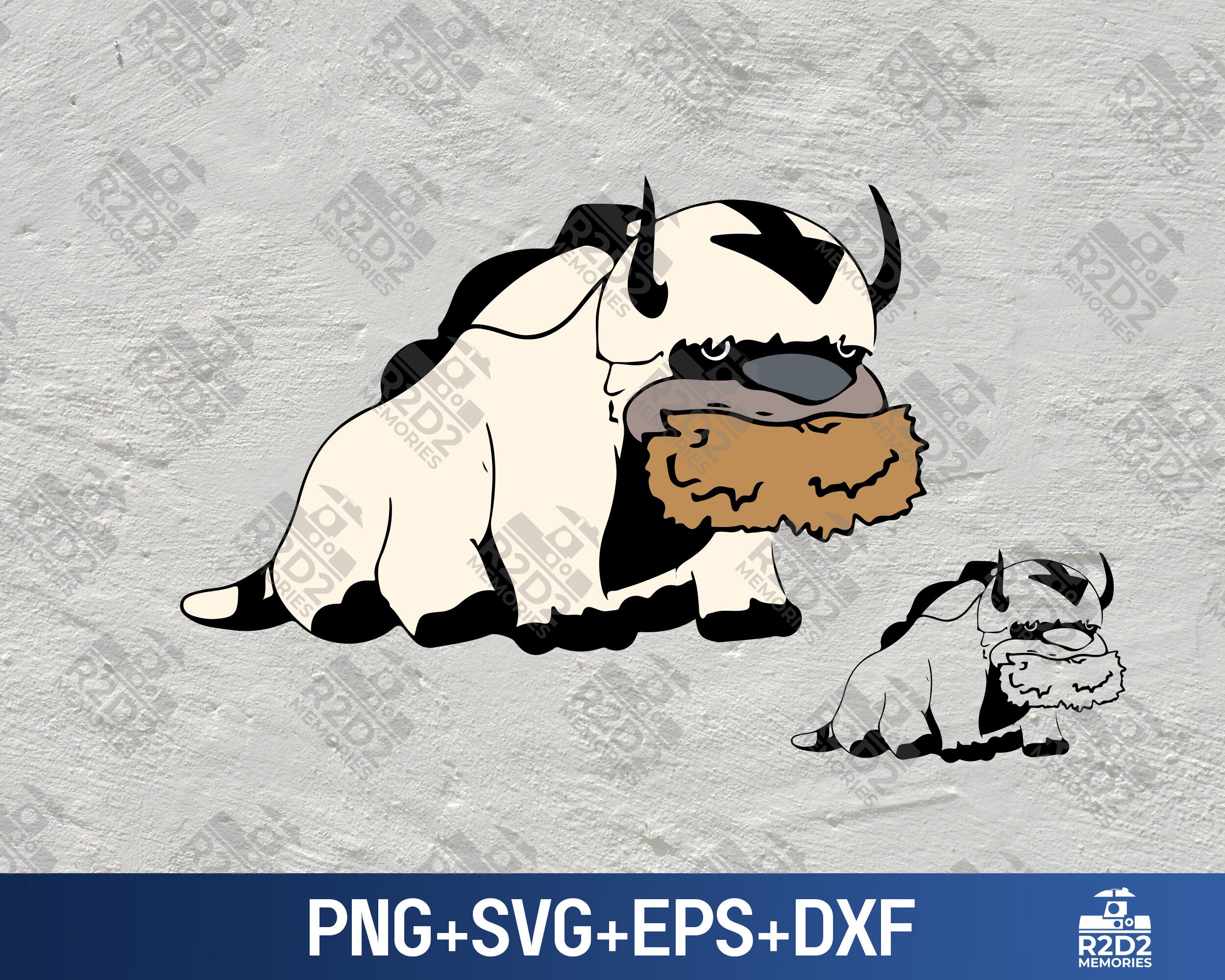 Appa svg Avatar the Last Airbender svg ATLA svg Color - Etsy España
