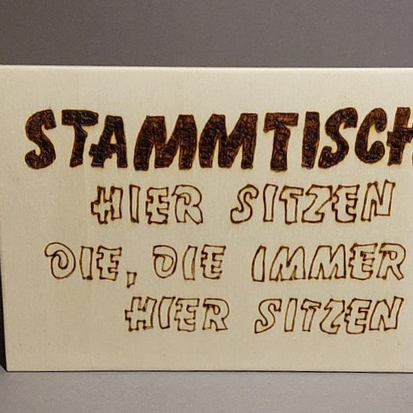 Stammtisch schild - Etsy.de