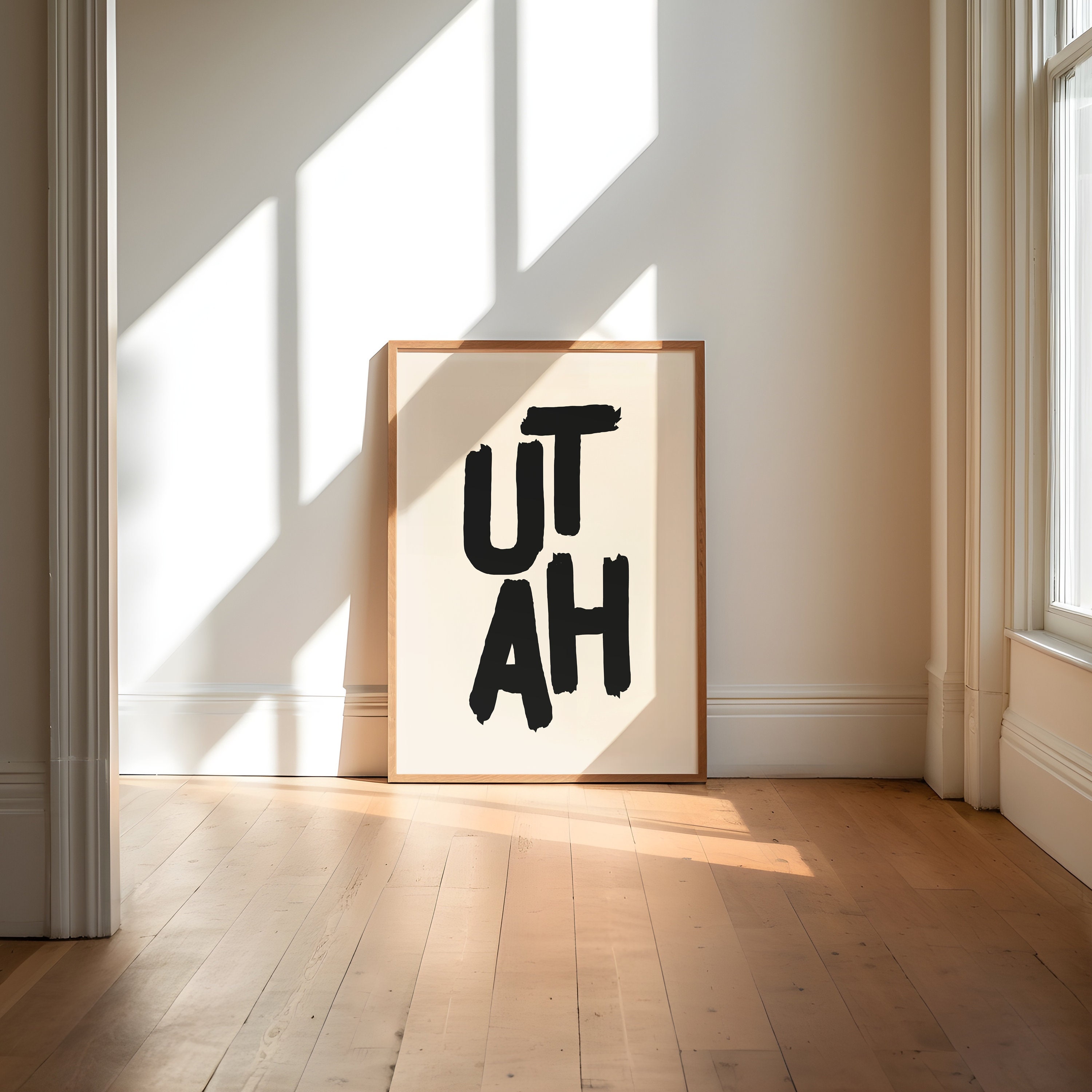 Utah Art Print, Utah Art, Utah State Art, Utah State Print, Utah Wall ...