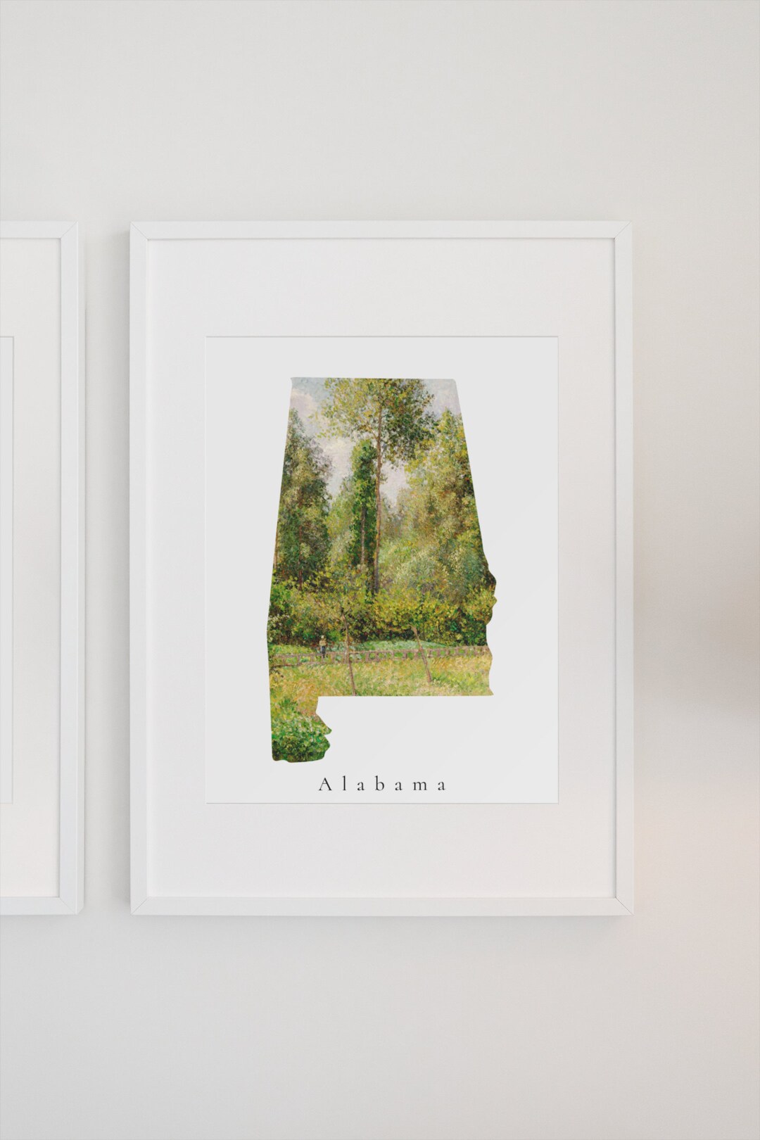 Alabama Wall Art, Alabama Art Print, Alabama State Print, Digital ...