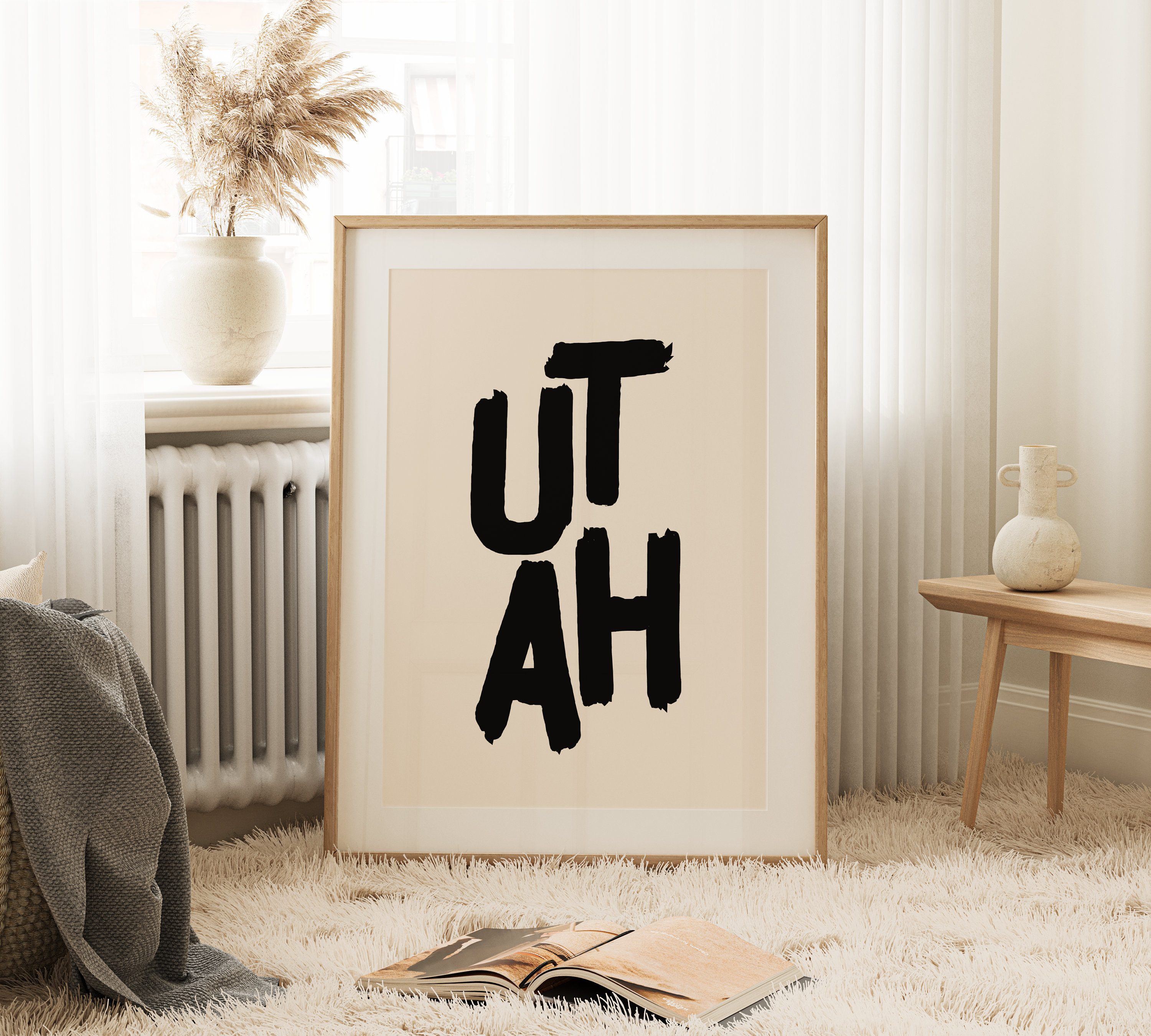 Utah Art Print, Utah Art, Utah State Art, Utah State Print, Utah Wall ...