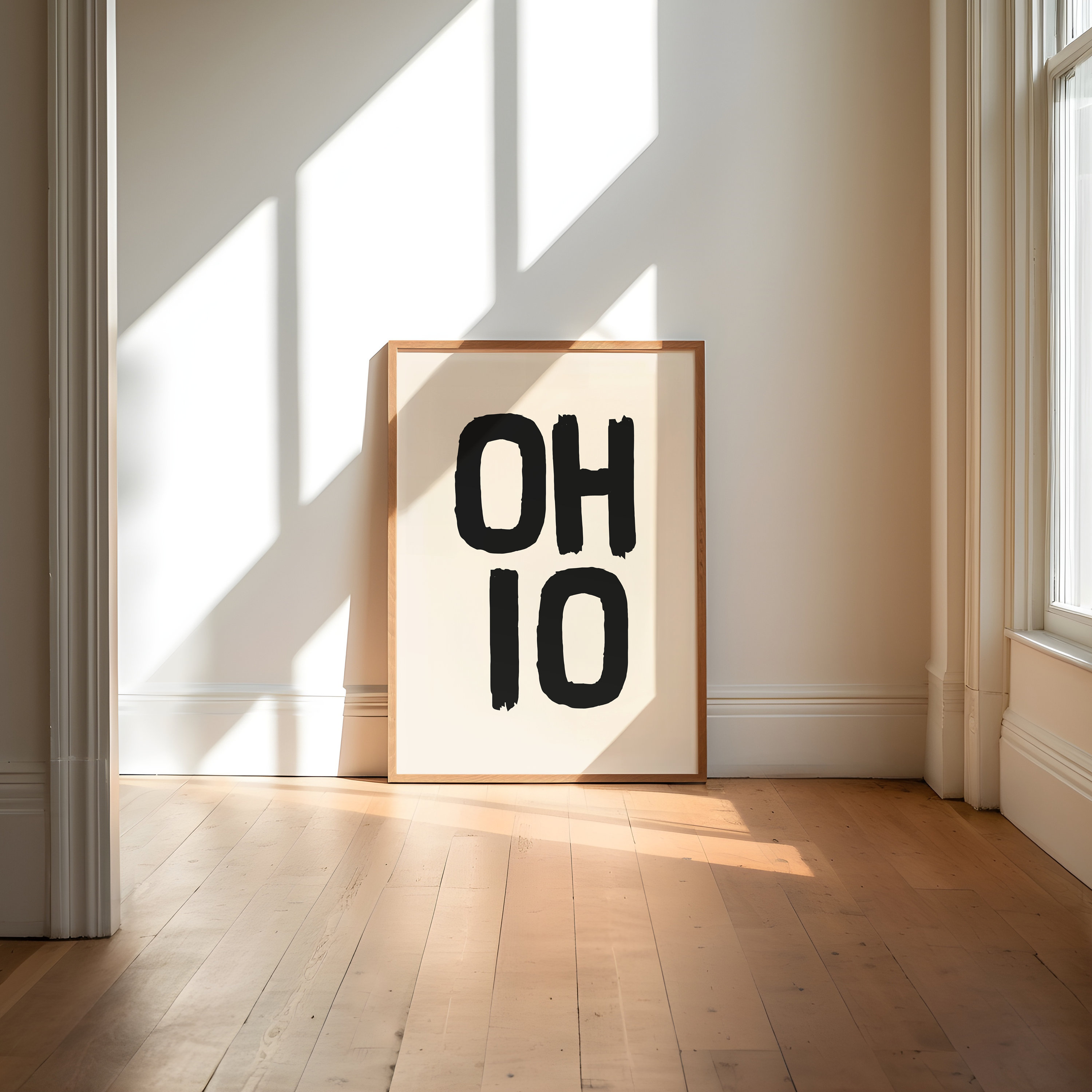 Ohio State Print, Ohio Art Print, Ohio Wall Art, Ohio Digital Download ...