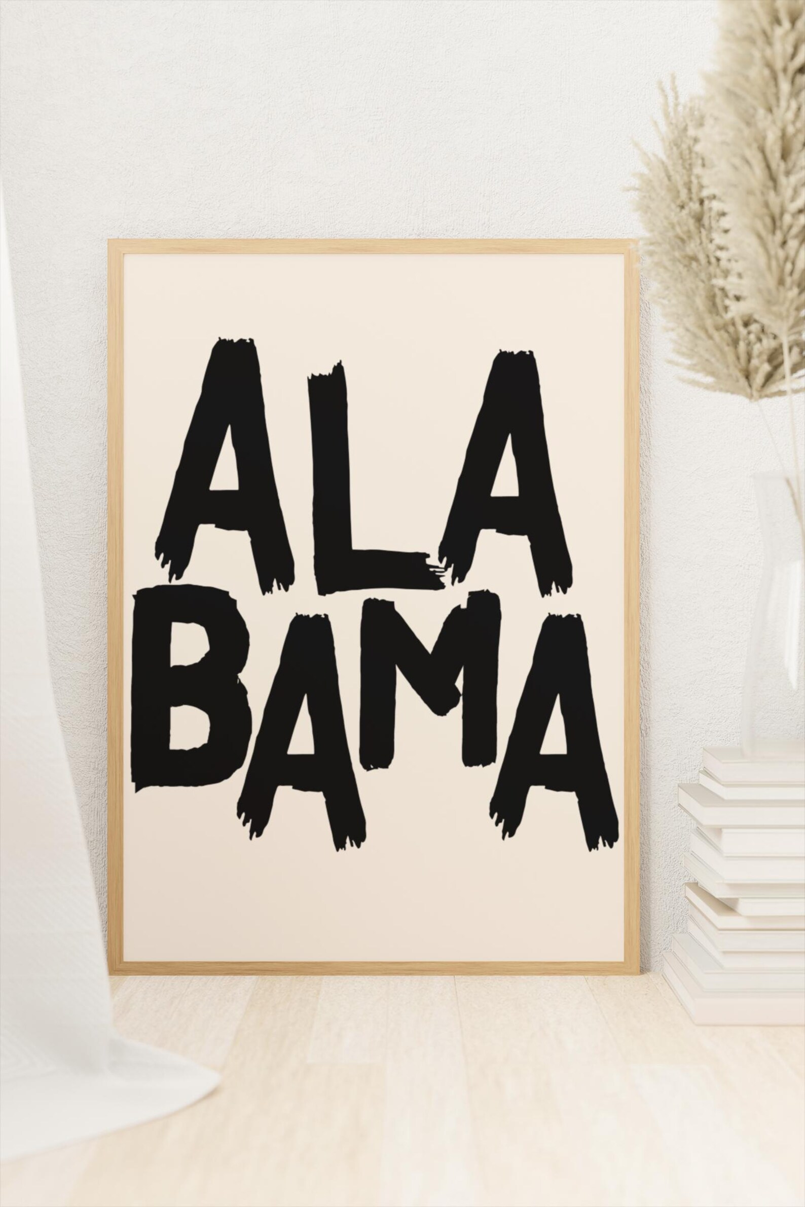 Alabama State Art, Alabama State Print, Alabama Print, Alabama Art ...
