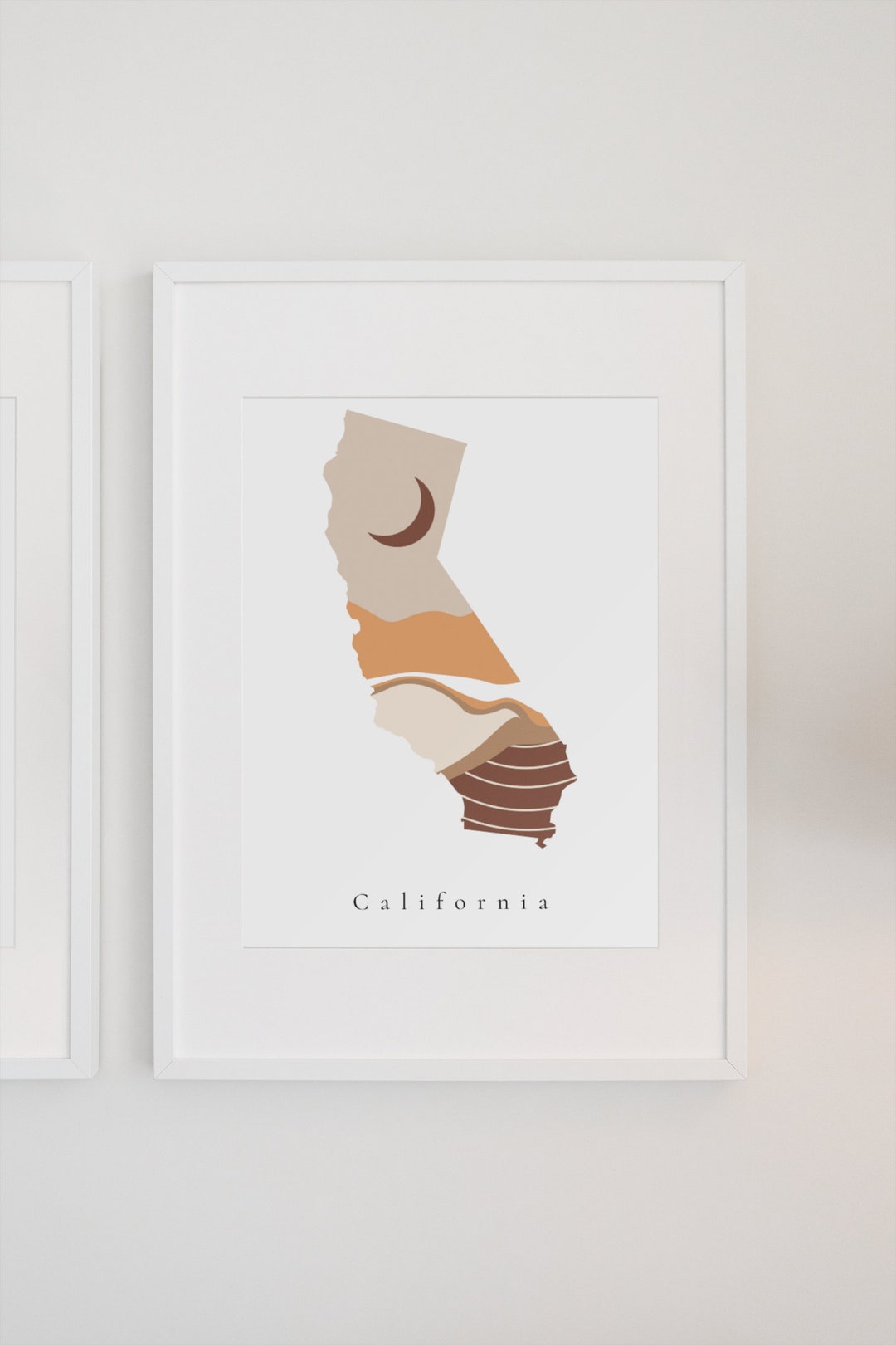 California State Art, California State Print, California Print ...