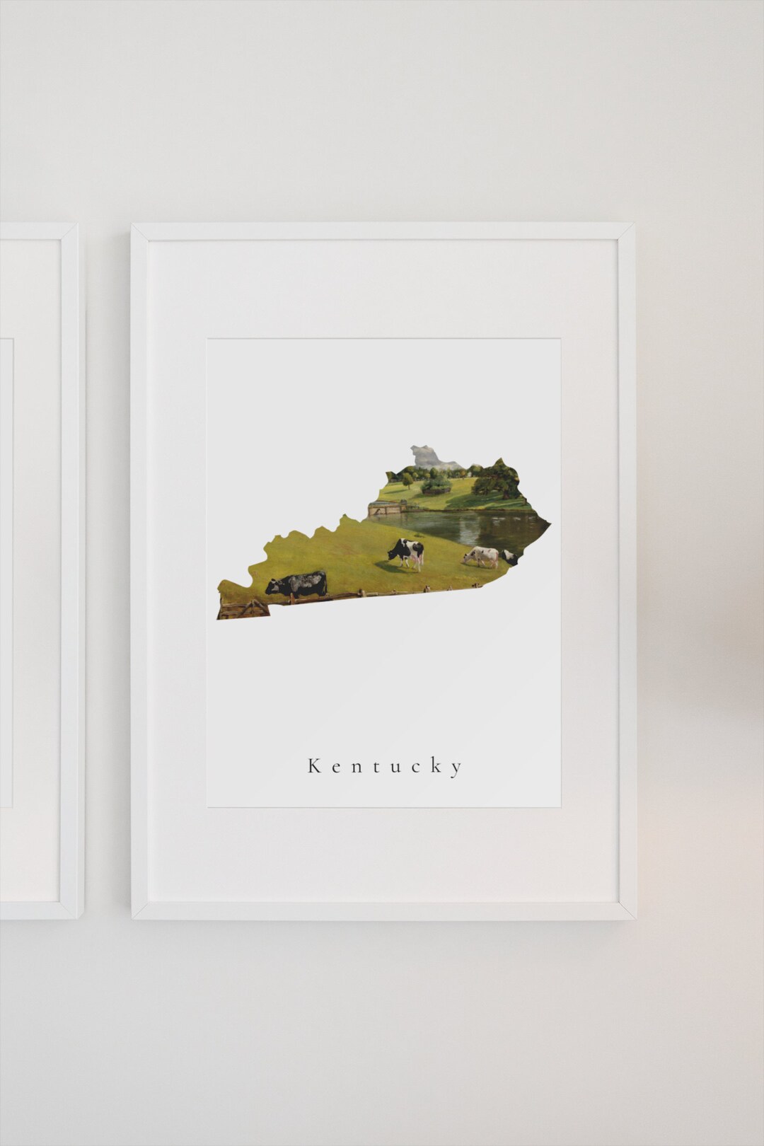 Kentucky Cows Print, Kentucky State Print, Kentucky Print, Cows Print ...