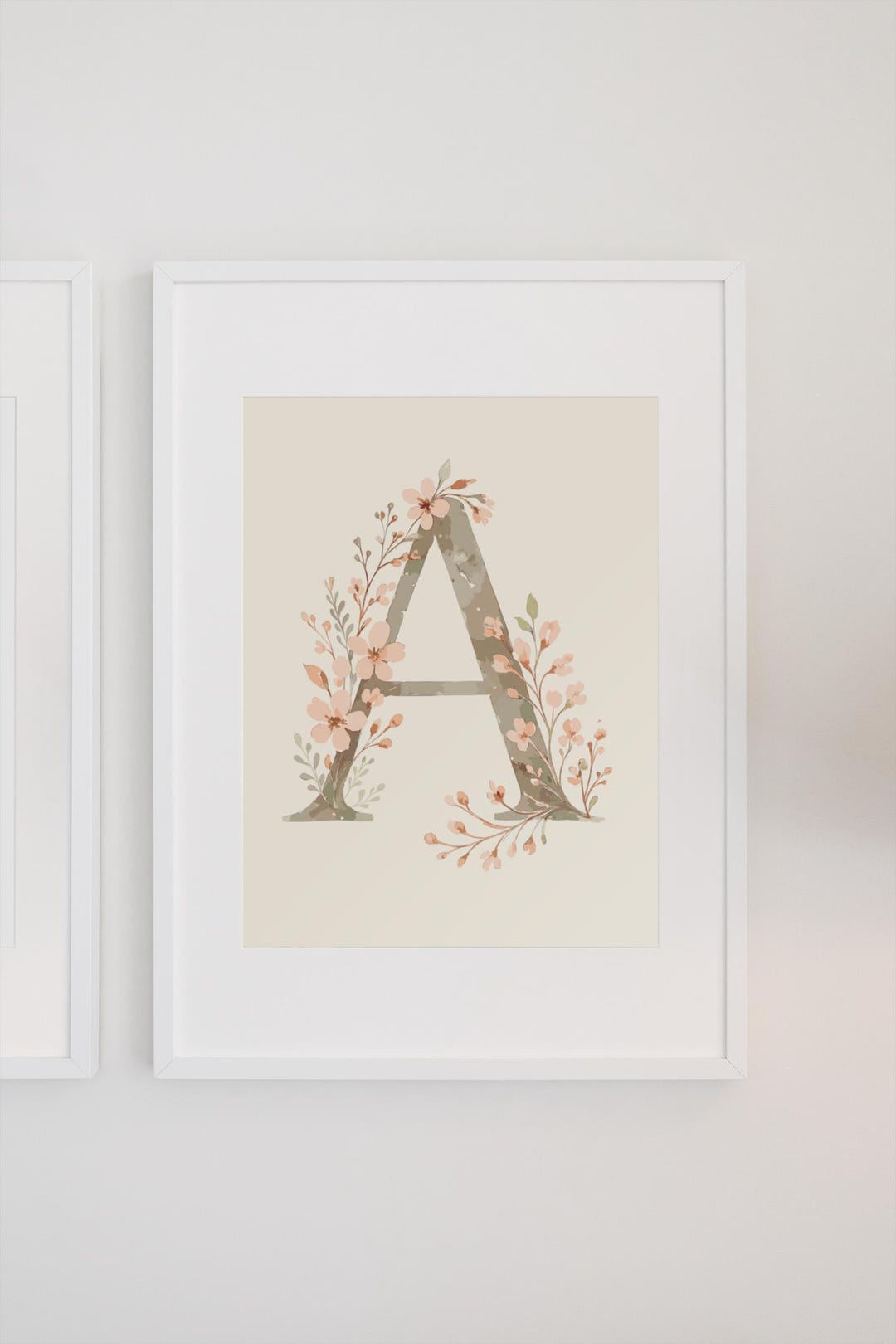 Letter A Wall Art Home Decor Instant Download Initial A Nursery Wall ...