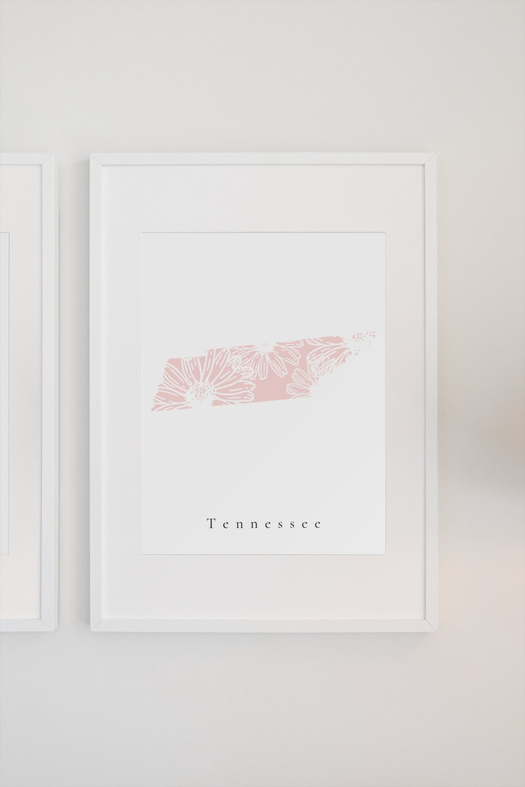 Tennessee Wall Art, Tennessee Pink Print, Pink Tennessee Art, Tennessee ...