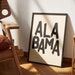 Alabama State Art, Alabama State Print, Alabama Print, Alabama Art ...